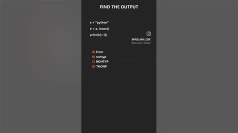 Predict The Output Coding Programing Code Knowledge