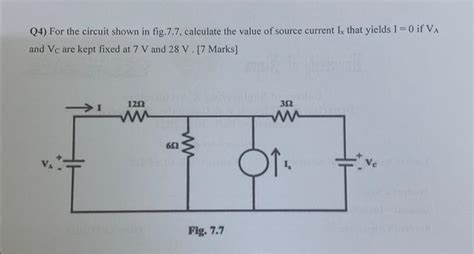 Solved Q For The Circuit Shown In Fig Calculate The Chegg Com