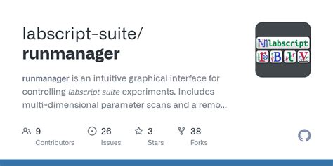 Github Labscript Suite Runmanager Is An Intuitive Graphical Interface For