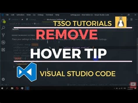 How To Remove Hover Tip In Visual Studio Code Youtube
