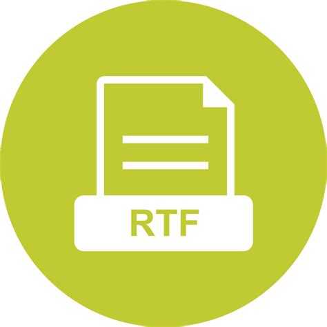 File Format Proprietary Rtf Icon Download On Iconfinder