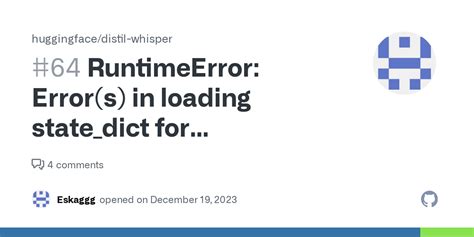 Runtimeerror Errors In Loading Statedict For