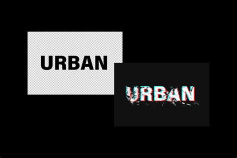 Glitch Distortion Text Effect