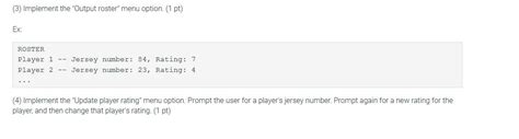 solved 8 14 lab program soccer team roster this program