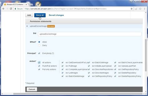 continuous integration from aws code commit to amazon ecr with aws