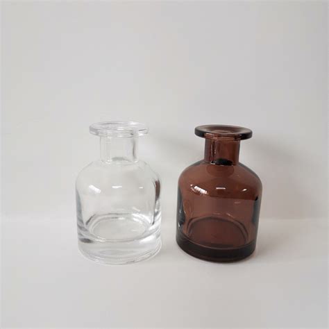 Ml Clear Color Glass Fragrance Diffuser Bottle With Rubber Stopper Ml Diffuser Bottle