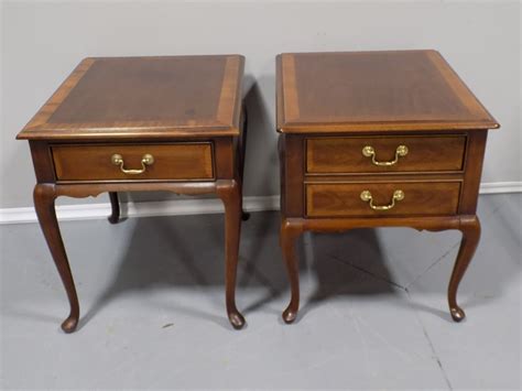 Transitional Design Online Auctions Bernhardt End Tables