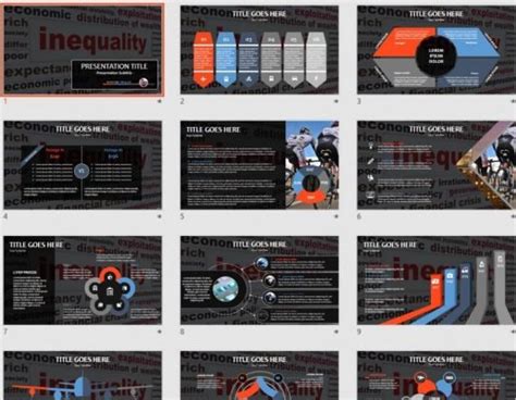 Free Inequality PowerPoint SageFox Free PowerPoint Templates