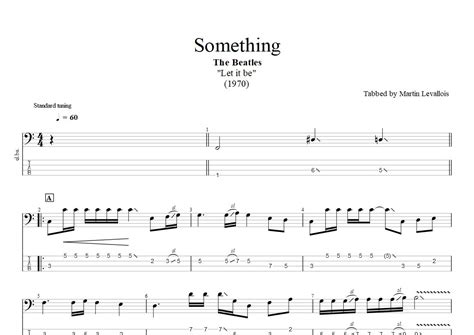 Something Isolated Bass Tab The Beatles