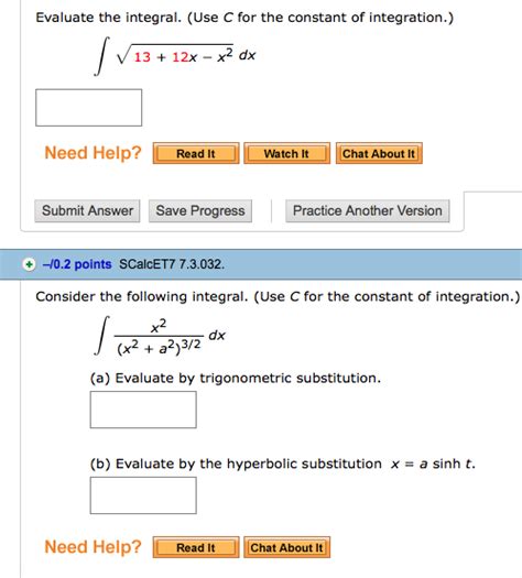 Solved Evaluate The Integral Use C For The Constant Of Chegg Com