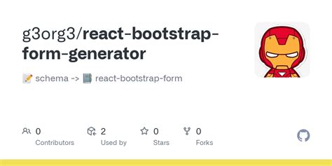 Github G3org3 React Bootstrap Form Generator 📝 Schema 📔 React Bootstrap Form