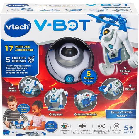 Vtech V Bot 5 In 1 Motorised Robot Tates Toys Australia The Best