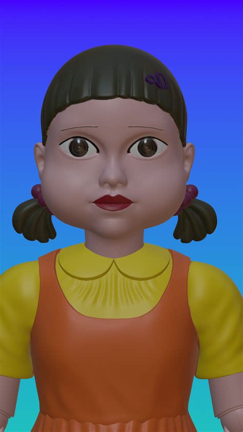 🦑 Muñeca Juego Del Calamar 2024 Squid Game 2・archivo Stl Para Impresión