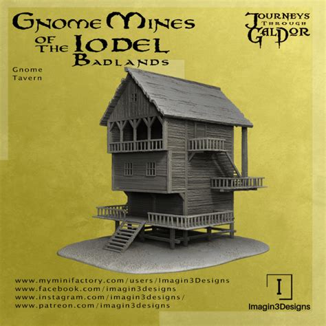 3d Printable Gnome Tavern By Imagin3designs
