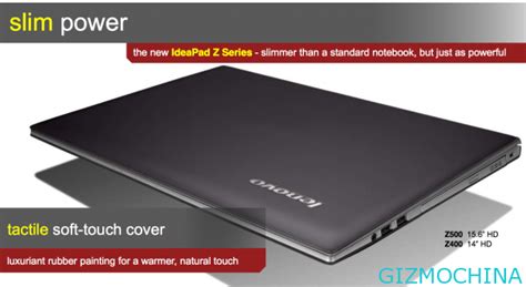 Lenovo Ideapad Z Series Slim Laptop Packs With Windows Gizmochina