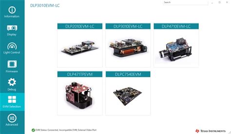 Dlpdlcr3010evm G2 Gui States Incompatible Evm And Light Control With External Patterns Is Not