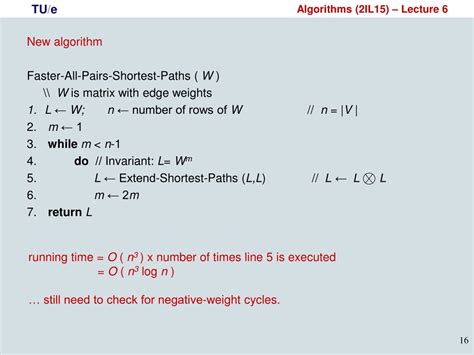 Ppt Algorithms 2il15 Lecture 6 All Pairs Shortest Paths