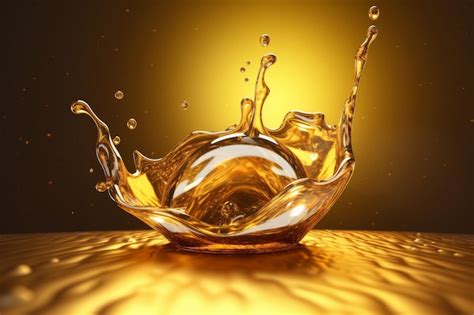 Premium Photo A Splash Of Liquid Is Being Poured Into A Glass