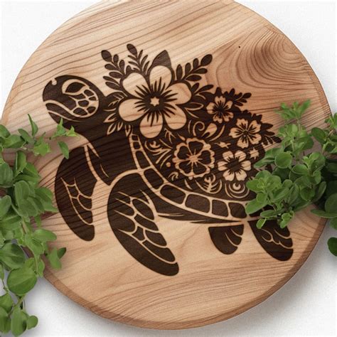 Laser Cut Turtle Design Etsy