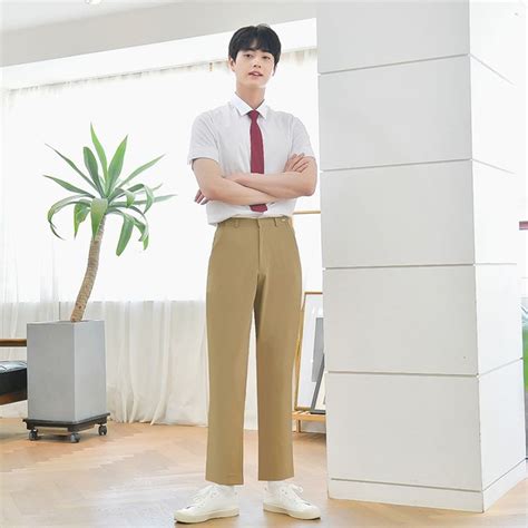 교복몰 스판 하복 베이지 조절 교복바지 교복 교복쇼핑몰 예쁜교복 중학교교복 교복브랜드 중학 홈플러스 택배배송