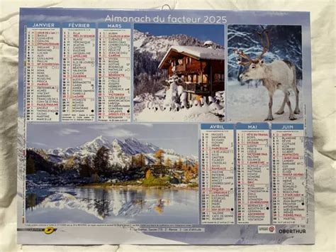 ALMANACH DU FACTEUR CALENDRIER LA POSTE 2025 LES FLEURS Et PARCS