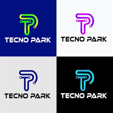 Premium Vector Technology Logo Design Set Gradient Infinity Lines