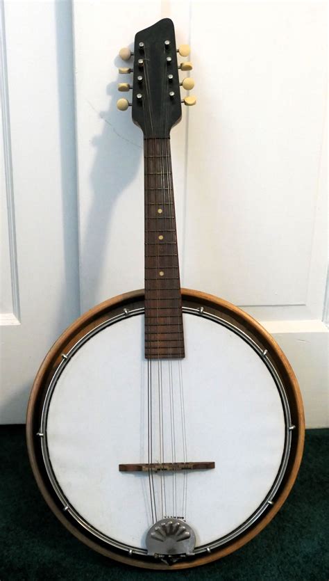 Lot Detail 8 String Mandolin Banjo Wood Back