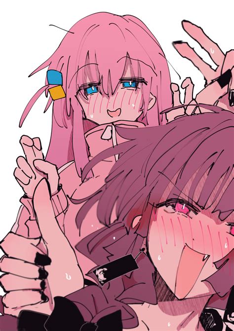 Gotoh Hitori And Hiroi Kikuri Bocchi The Rock Drawn By Htnn111