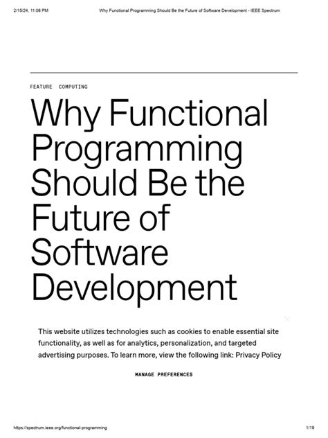 Why Functional Programming Should Be The Future Of Software Development