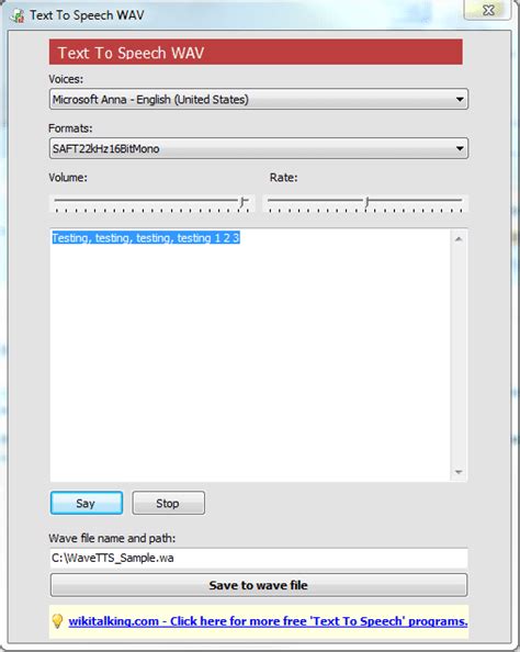 Text To Speech To Turn Any Text Into A Wav File Nextofwindowscom