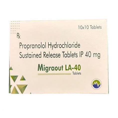 Propranolol Hydrochloride Sustained Release Tablets Ip Storage Instructions Cool And Dry Place
