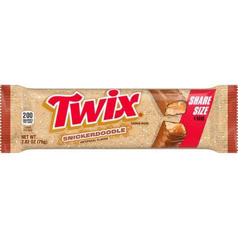 Twix Snickerdoodle Cookie Chocolate Candy Bars Share Size 2 82 Oz Pack Twix