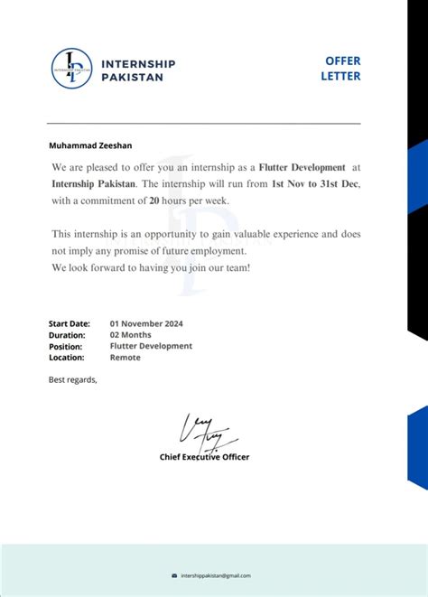 muhammad zeeshan on linkedin flutterdevelopment internshippakistan