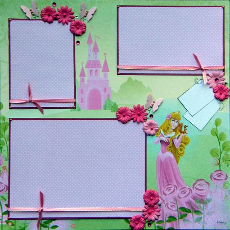Free Disney Scrapbook Layouts Scrapbook Layout Featuring Disneys