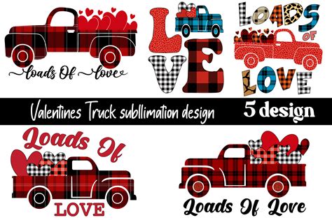 Valentines Truck Loads Of Love Graphic By Clipart · Creative Fabrica