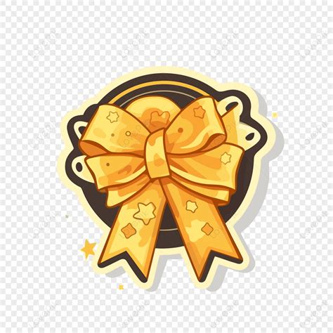 배지 디자인 클립 아트에 대한 황금 리본 벡터상표 Png 일러스트 무료 다운로드 Lovepik