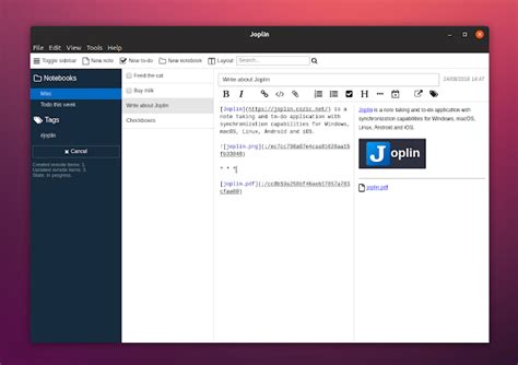 Joplin Encrypted Open Source Note Taking And To Do Application Linux Uprising Blog
