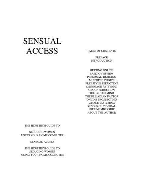 Ross Jeffries Sensual Access How To Seduce Women With Your Computer
