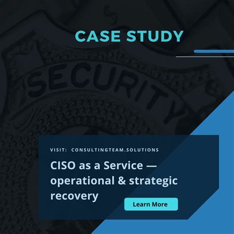 CISO As A Service Operational Strategic Recovery Project