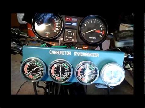 How to sync carbs on a honda 79 cb750k - YouTube