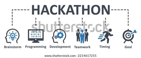 Hackathon Icon Vector Illustration Hackathon Brainstorm Stock Vector Royalty Free 2214617255