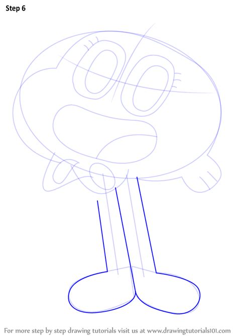 How To Draw Darwin Watterson From The Amazing World Of Gumball The