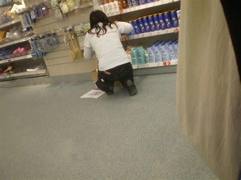 Thong Voyeur Supermarket Employee