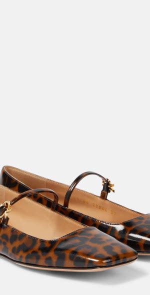 Gianvito Rossi Christina Patent Leather Mary Jane Flats