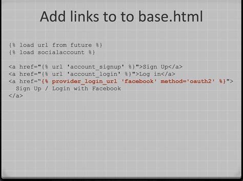 Signing Up And Signing In Users In Django With Django AllAuth Speaker Deck