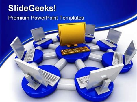 Networking Internet Powerpoint Backgrounds And Templates 0111