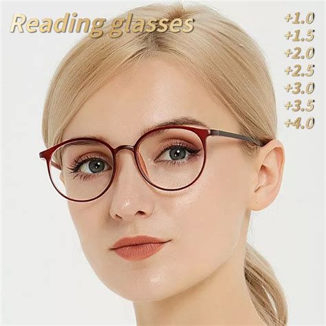 Cod Womens Hd Reading Glasses Anti Blue Light Fashion Ultra Light