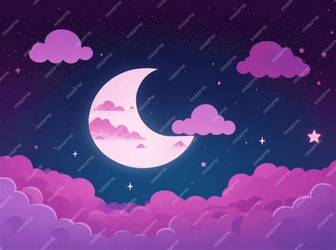 Premium Ai Image Ruby Sky Reverie A View To The Night Sky With White Clouds In Ruby Red Splendor