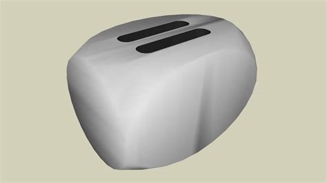 Fancy Stainless Steel Toaster Component 3d Warehouse