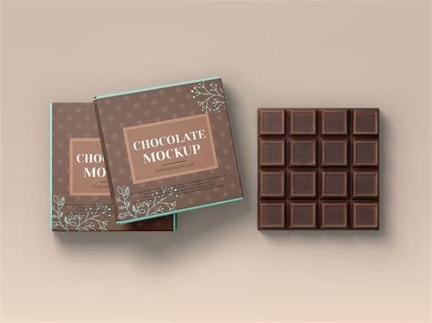 Free Chocolate Bar Packaging Mockup PSD Set Good Mockups